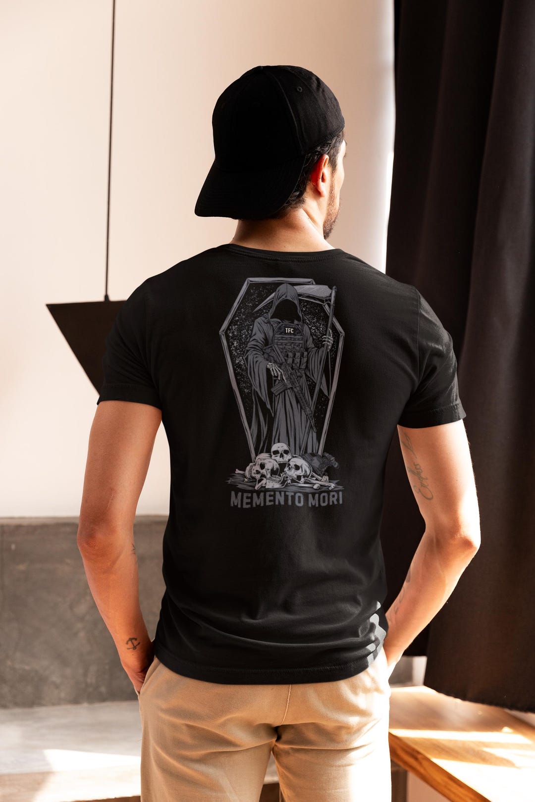 Memento Mori Grim Reaper Design, Military Gifts, Gift for Veterans ...