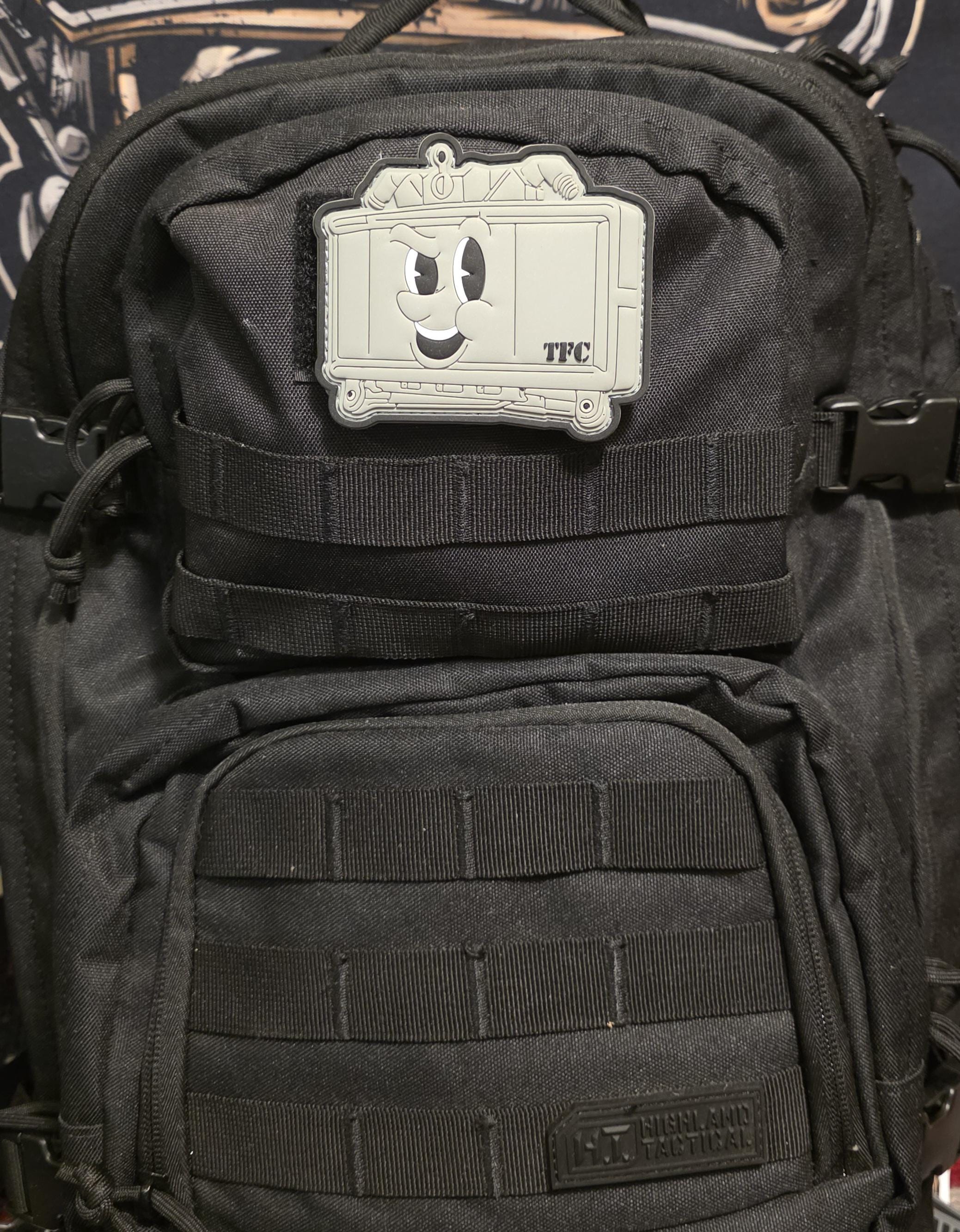 Claymore PVC Patch – Smiling Rubber Hose Face – Green or Tan Morale ...