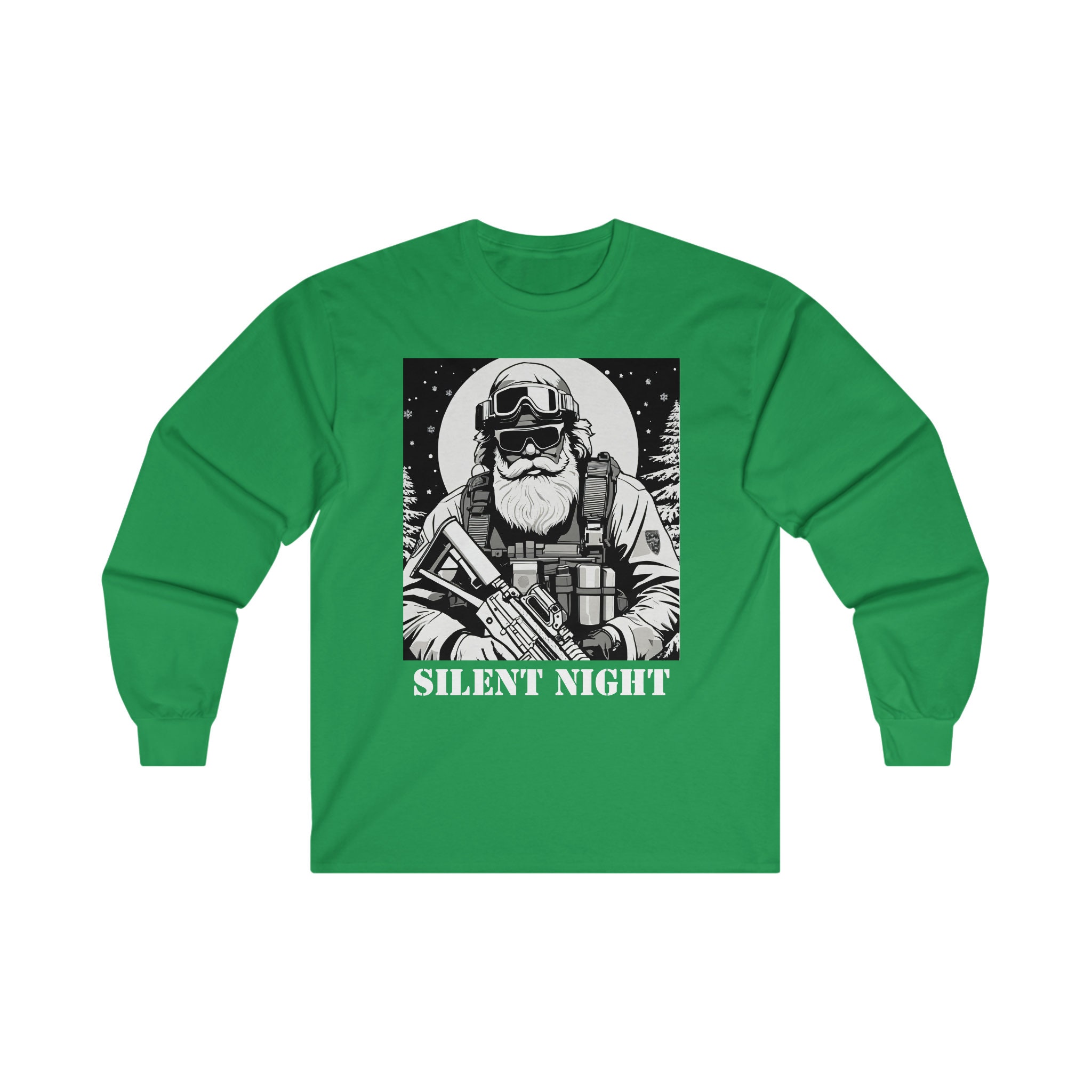 Tactical Santa, Long Sleeve T-shirt, Christmas Santa, Funny Gift ...