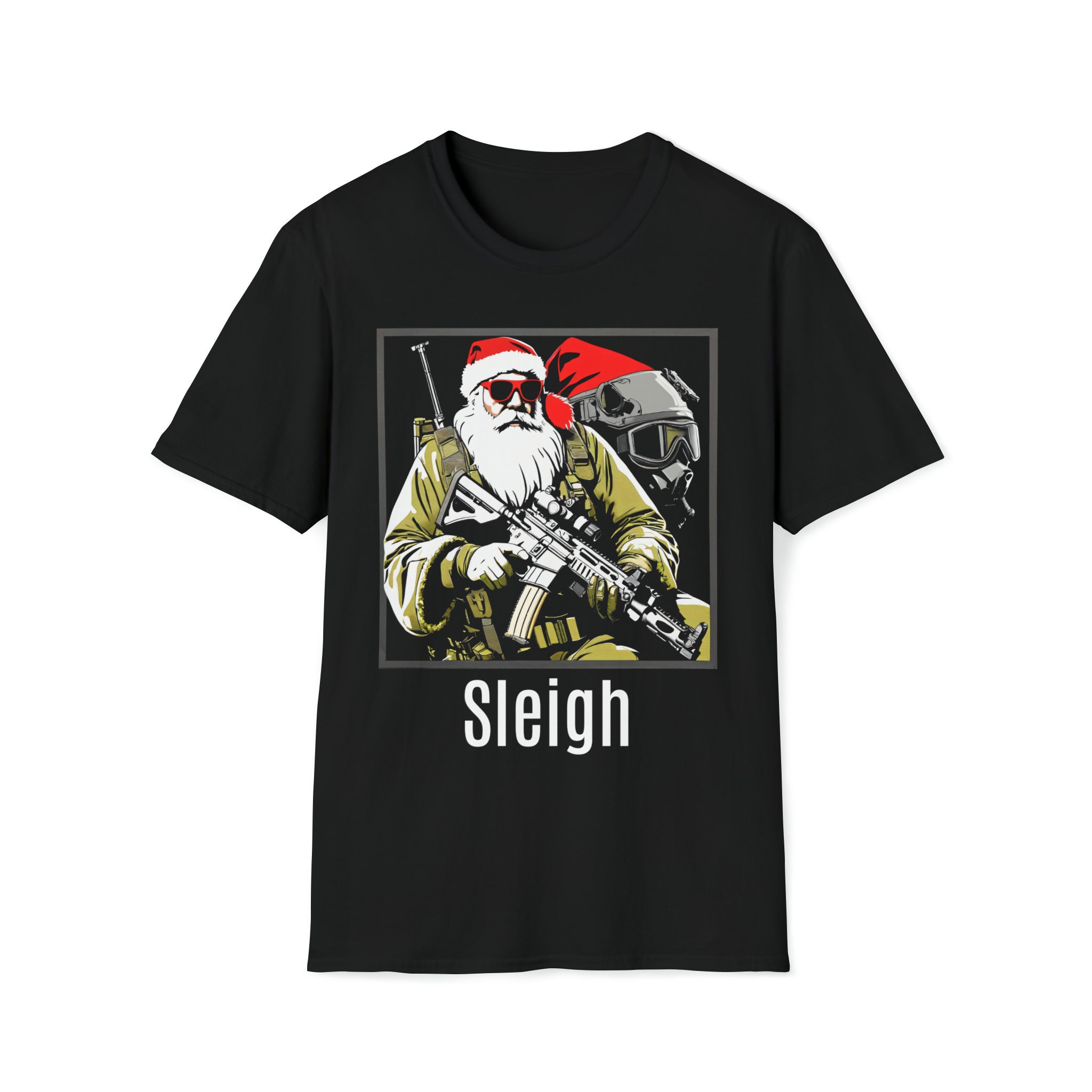 Tactical Santa, Santa Sleigh, T-shirt, Christmas Tactical Santa ...