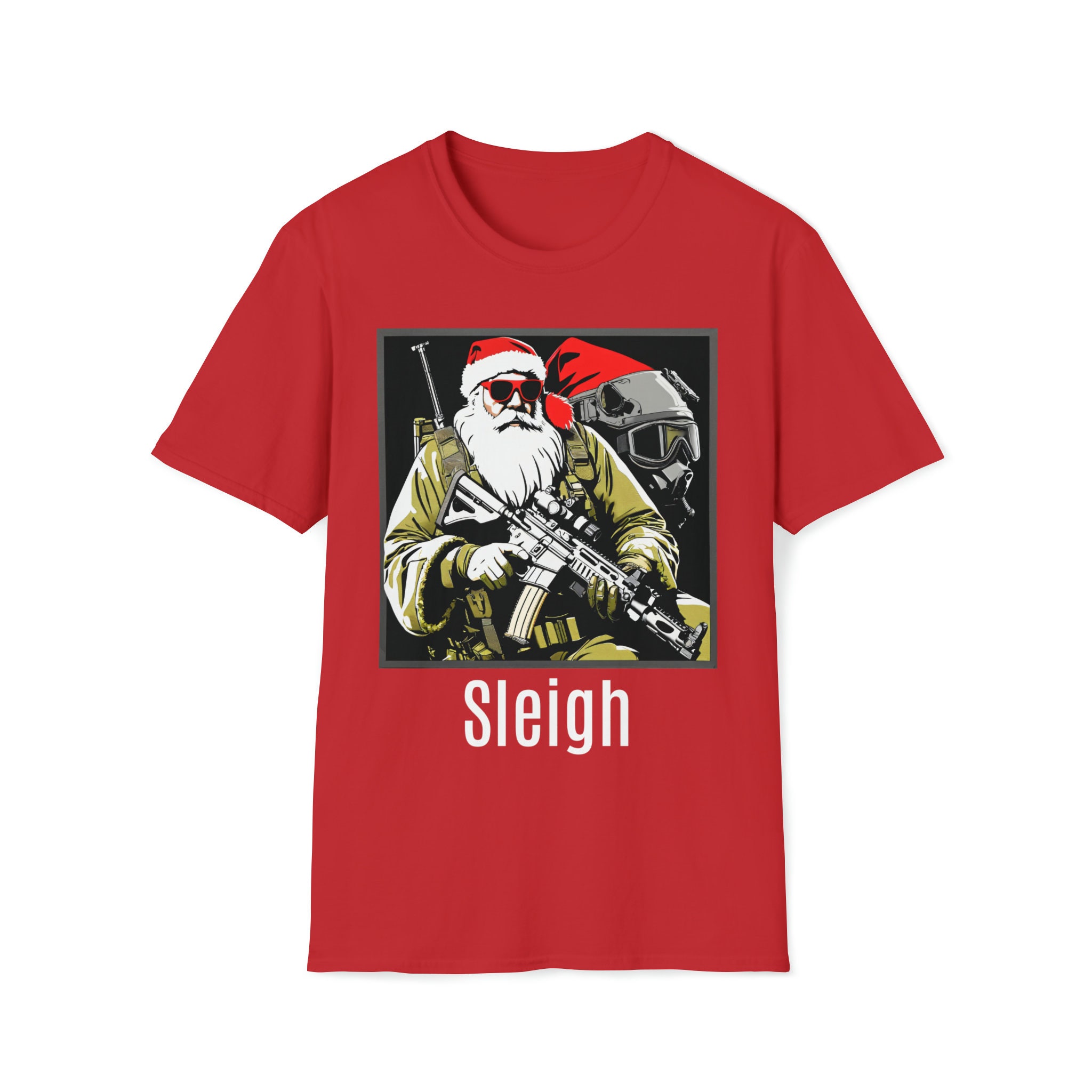 Tactical Santa, Santa Sleigh, T-shirt, Christmas Tactical Santa ...