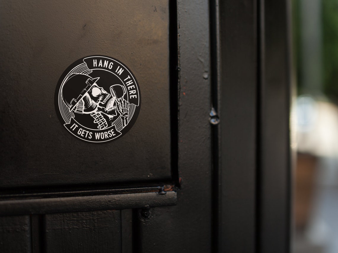 Construction Sticker, Blue-collar Sticker, Funny Jobsite, Roofer ...