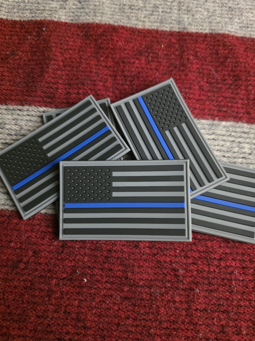 USA Subdued Thin Blue Line Patch – 3x2” Tactical Morale Patch for ...
