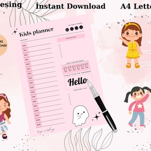Kids Daily Journal Journal for Kids Printable Diary for Children Kids ...