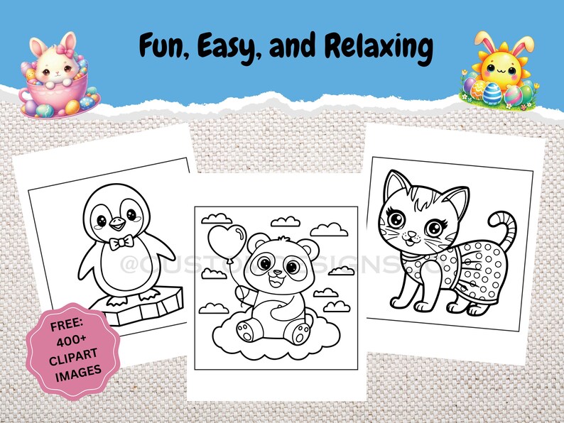 100 Kawaii Coloring Pages Cute Coloring Pages PDF Digital Download ...