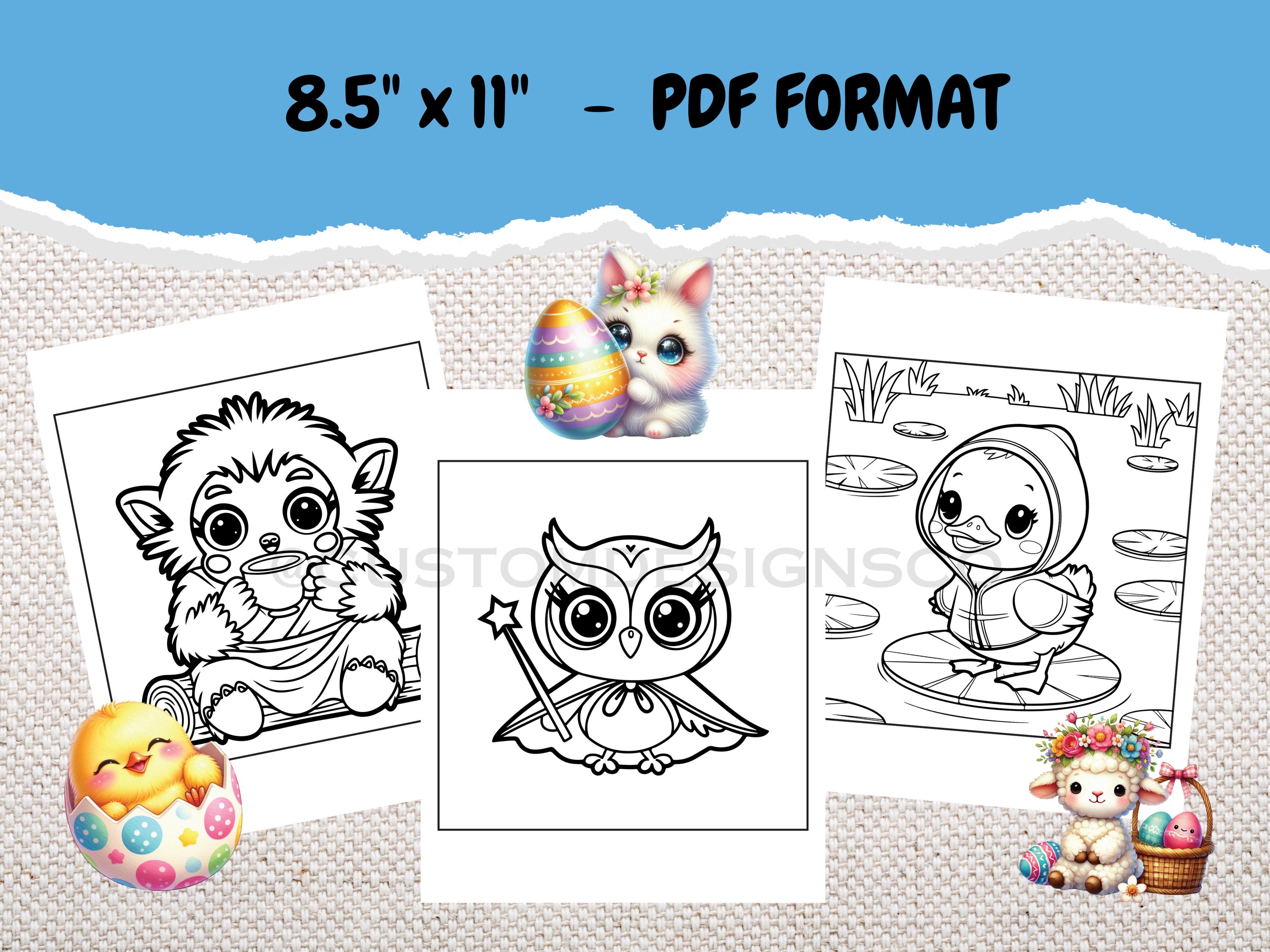 100 Kawaii Coloring Pages Cute Coloring Pages PDF Digital Download ...
