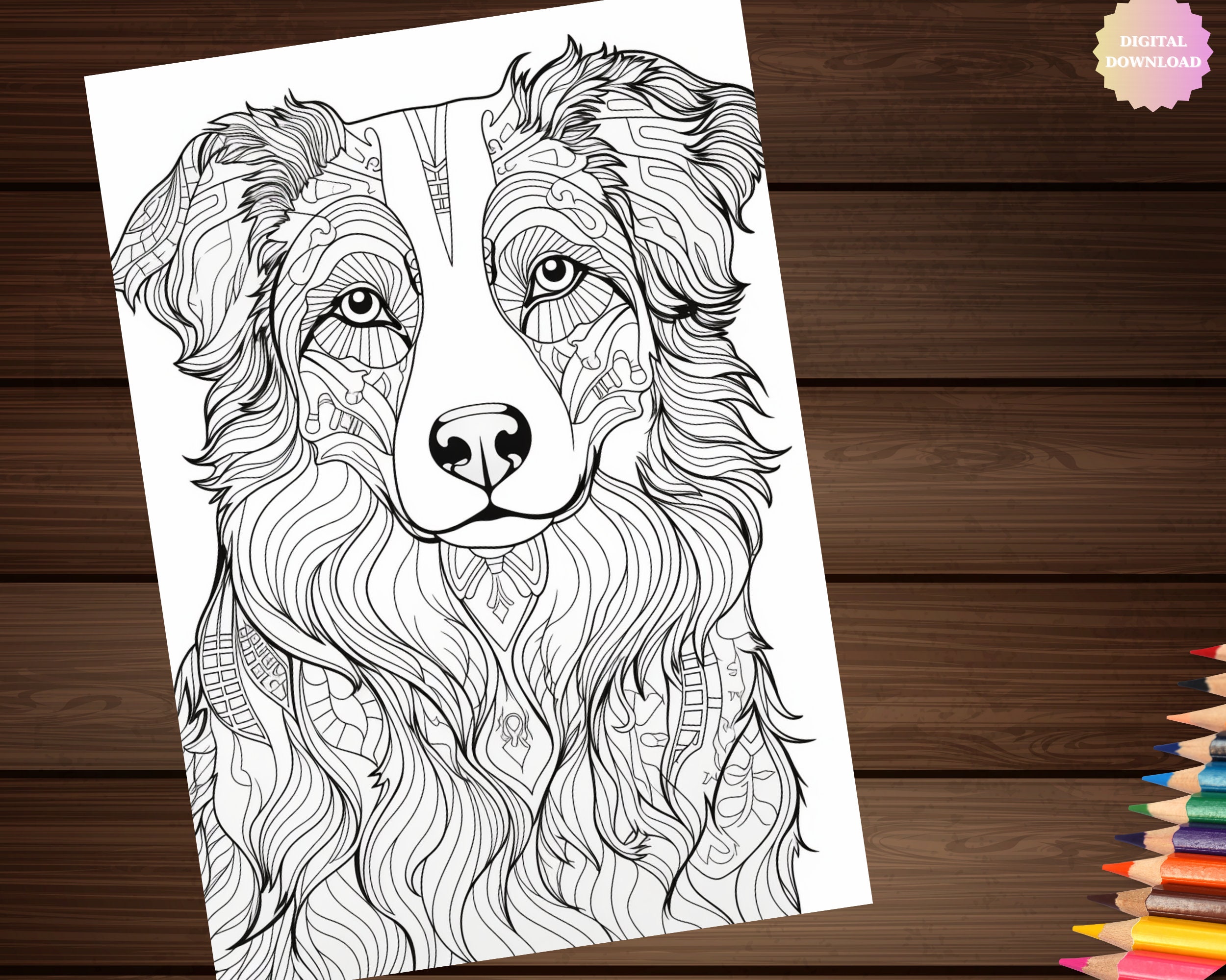 50+ Mandala Dog Coloring Book Pages | Dog Coloring Page Printable PDF ...