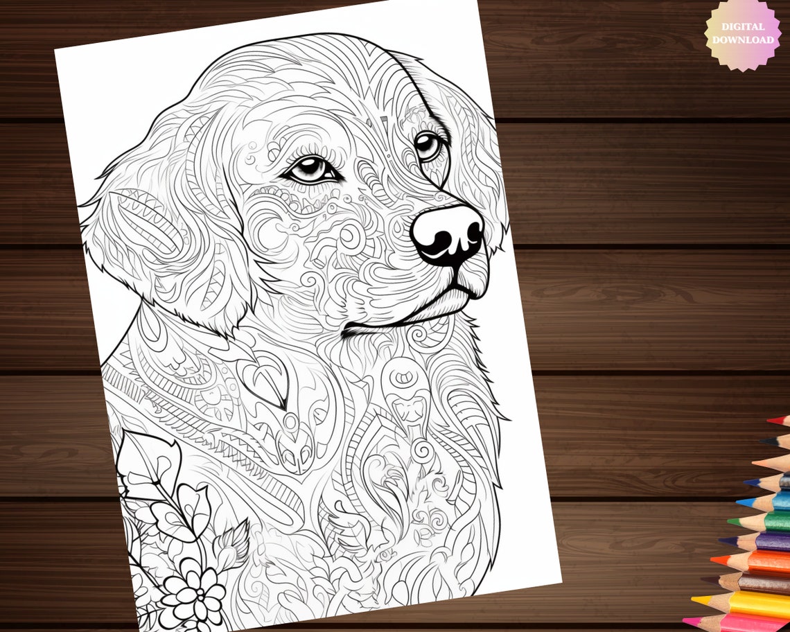 50+ Mandala Dog Coloring Book Pages | Dog Coloring Page Printable PDF ...