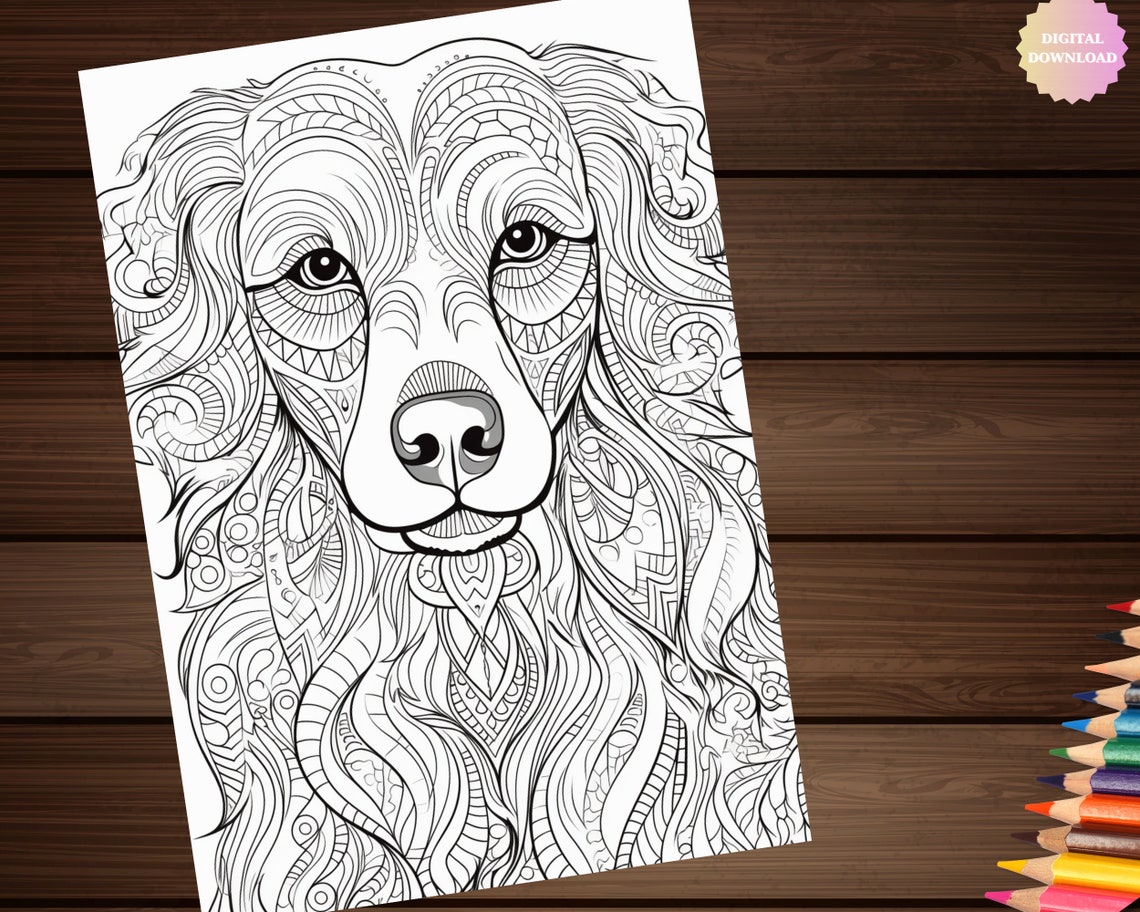 50+ Mandala Dog Coloring Book Pages | Dog Coloring Page Printable PDF ...