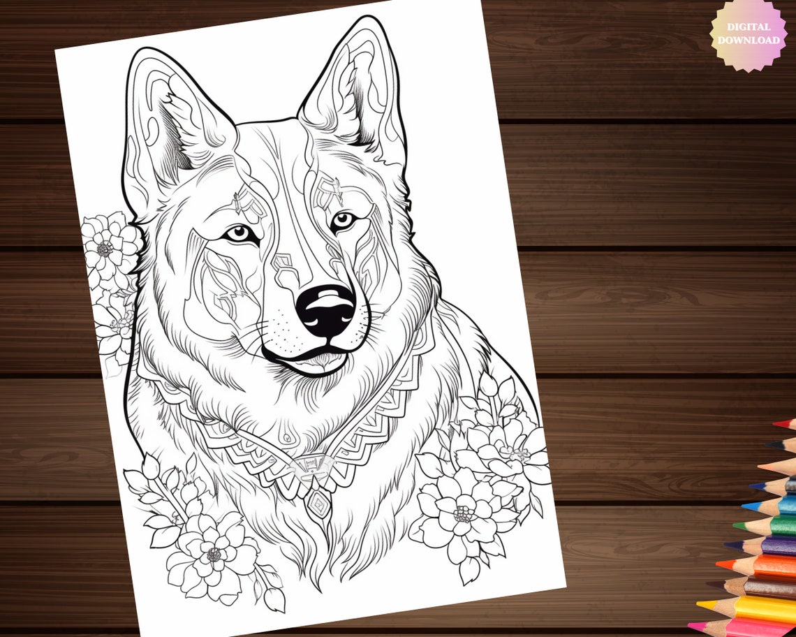 50+ Mandala Dog Coloring Book Pages | Dog Coloring Page Printable PDF ...
