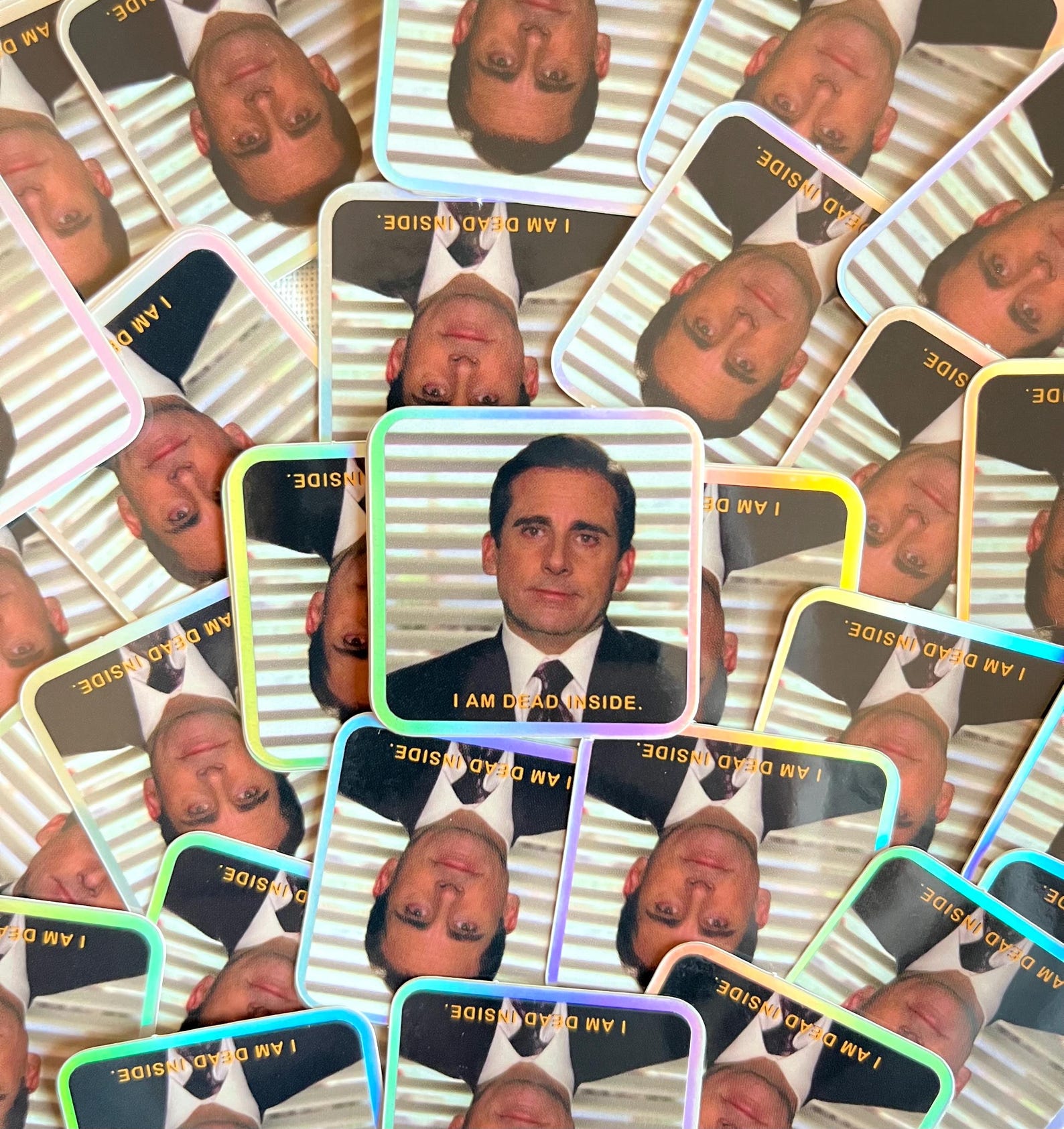Tiny Phone Sticker the Office ‘dead Inside’ / the Office / the Office ...