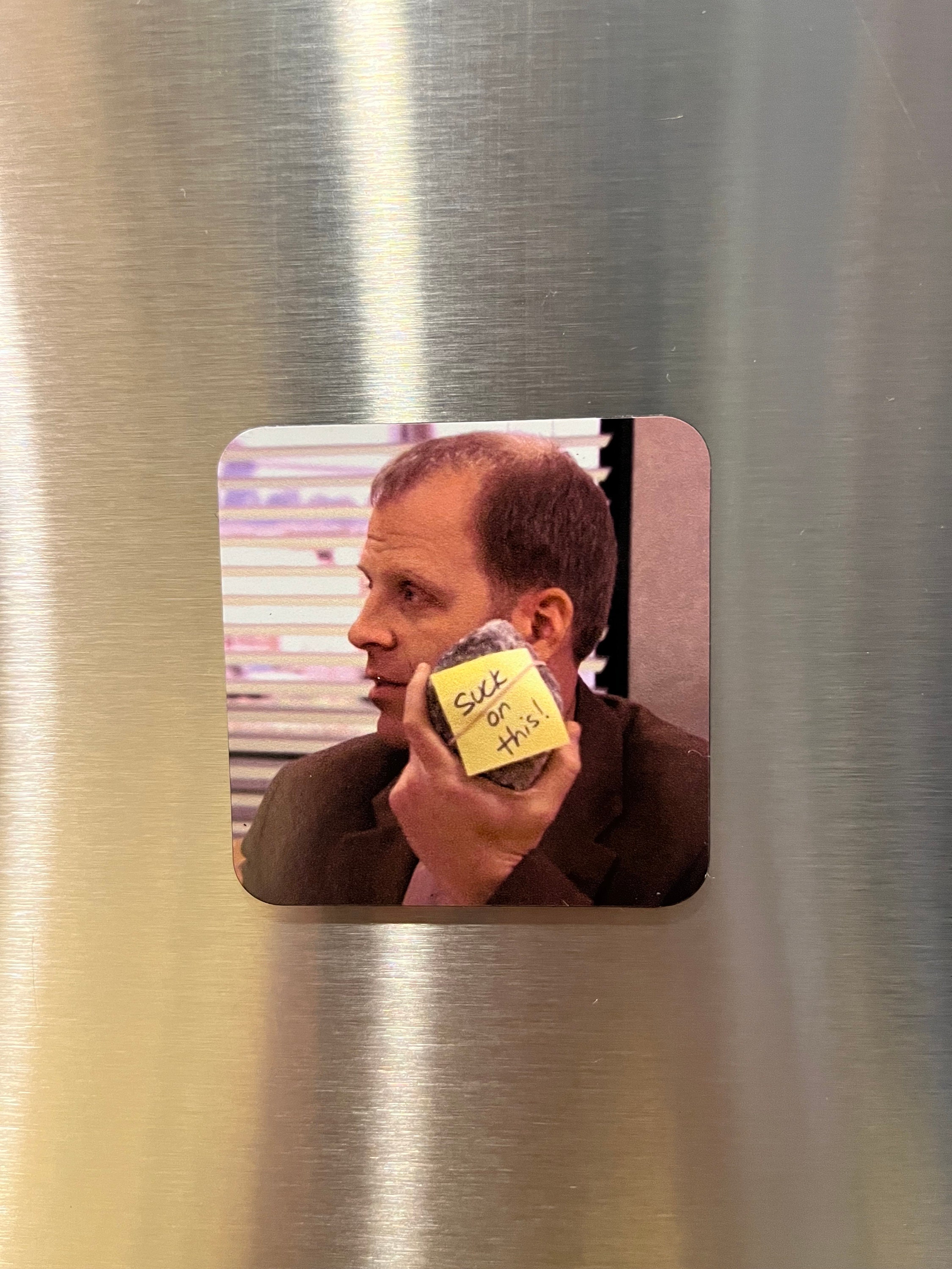 The Office Magnet | Toby | Goodbye Toby | Suck on This | Dunder Mifflin ...