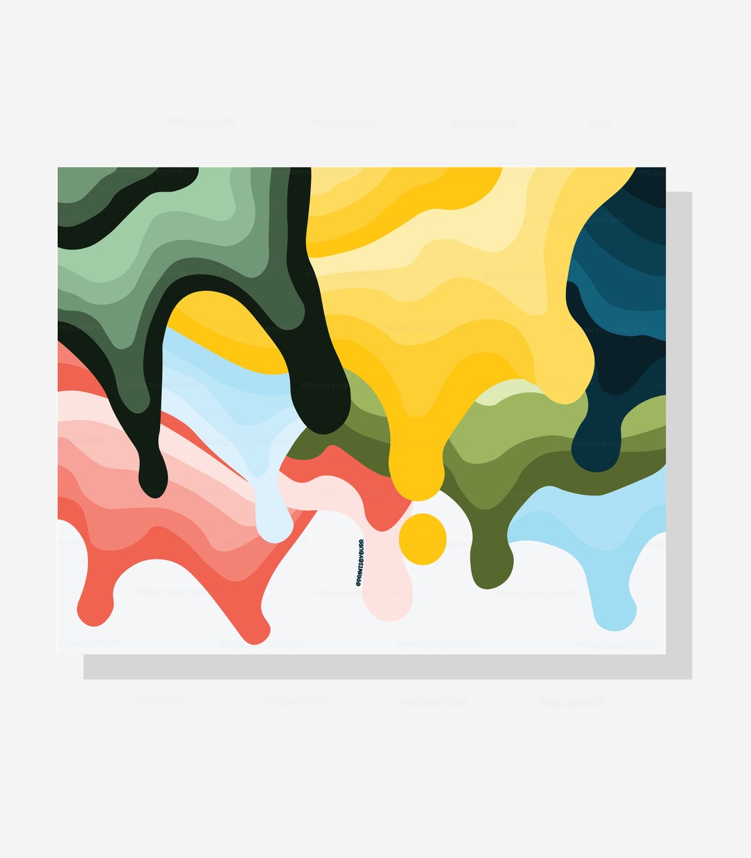 Dripping Paint Print - Etsy