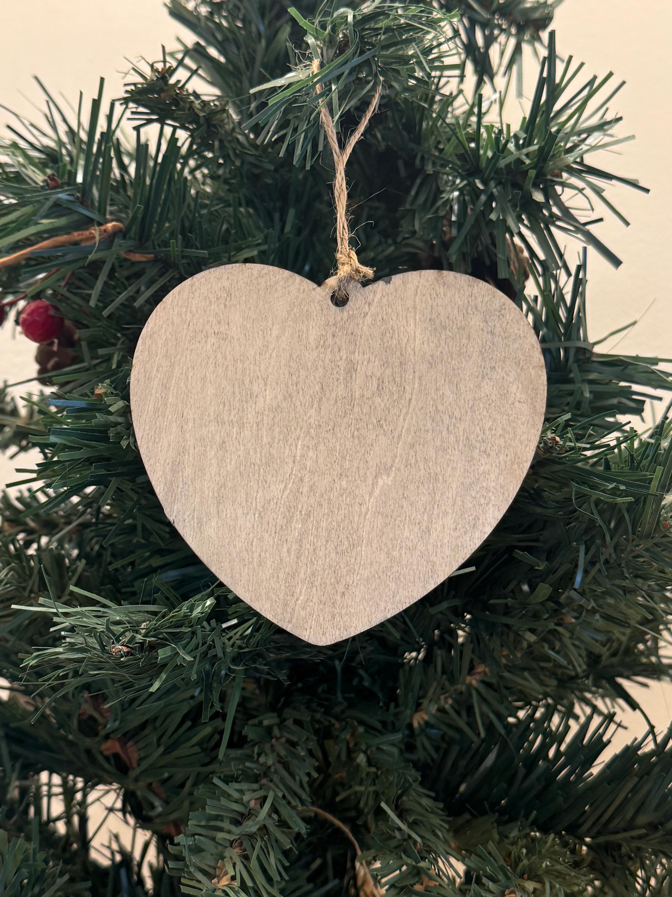 Beautiful Two Layer Heart Shaped Christmas Ornament. Holiday Decor Two ...