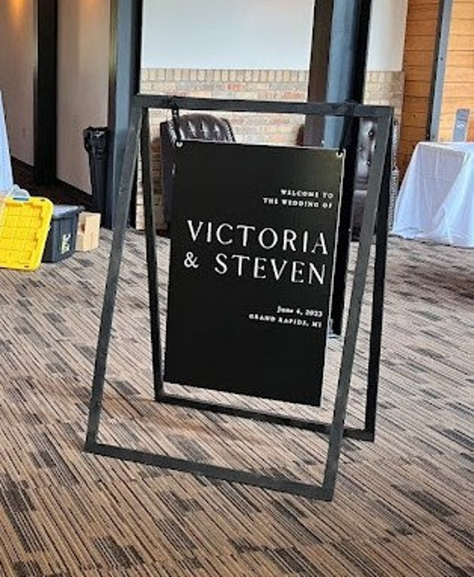 Modern A-frame Sign Sandwich Board - Design File - Etsy