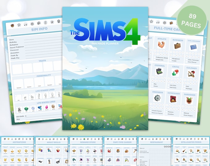 Sims 4 Notion Planner Template - Etsy Canada