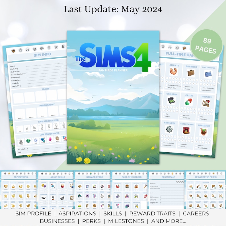 Ultimate Sims 4 Planner, Super Sim Challenge, Sims Planner, Sims ...