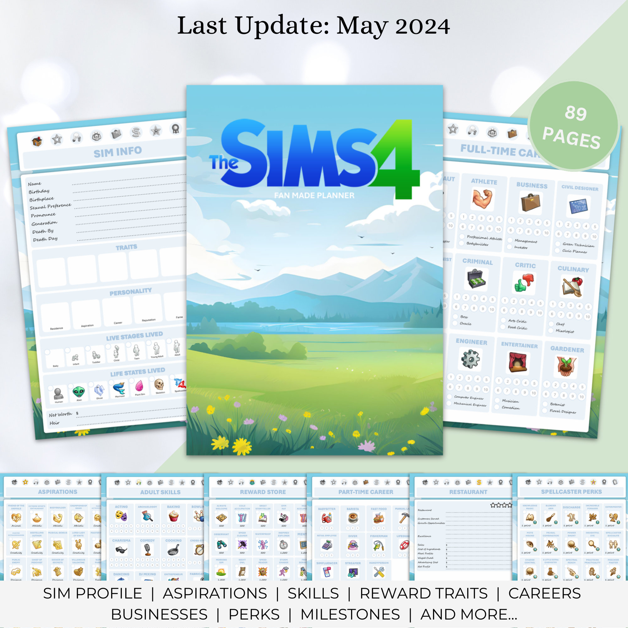 Ultimate Sims 4 Planner, Super Sim Challenge, Sims Planner, Sims ...