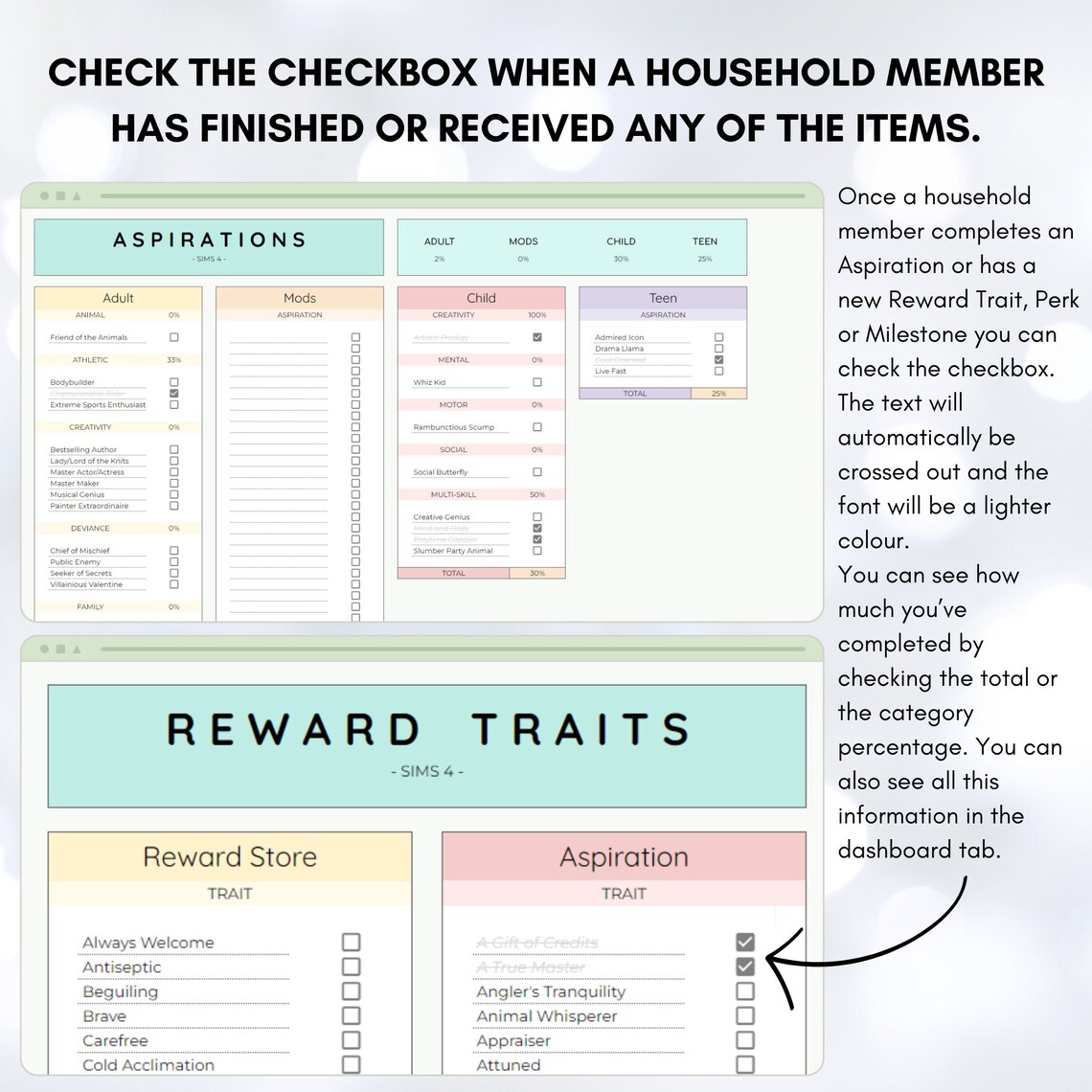 The Sims 4 Tracker, Sims 4 Legacy Gameplay, Super Sim Challenge Tracker ...