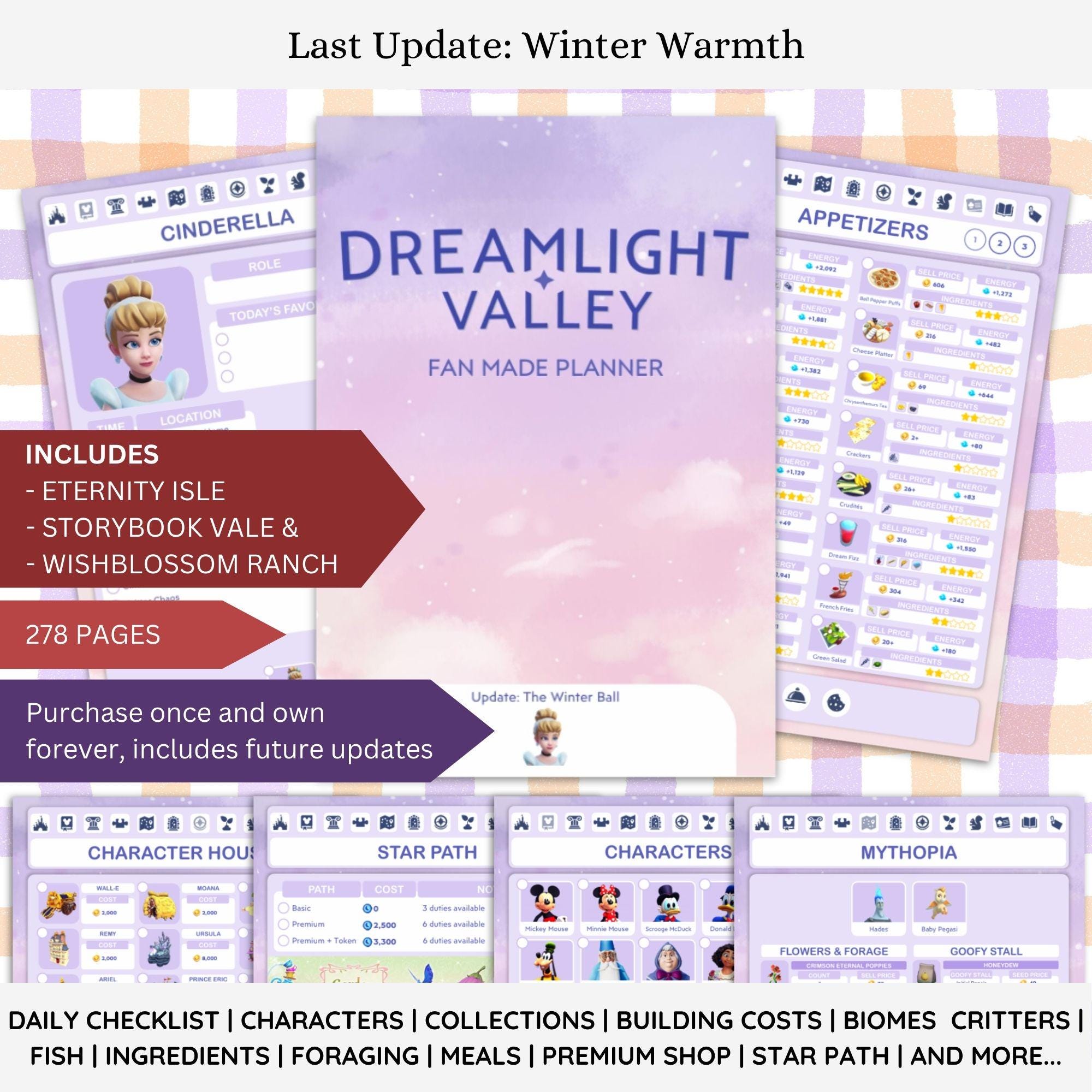 Ultimate Dreamlight Valley Planner & Tracker, All in One DDV Guide ...