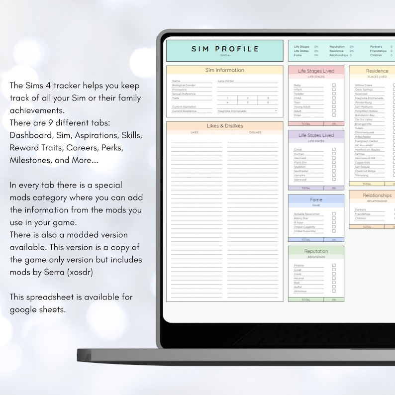The Sims 4 Tracker, Sims 4 Legacy Gameplay, Super Sim Challenge Tracker ...
