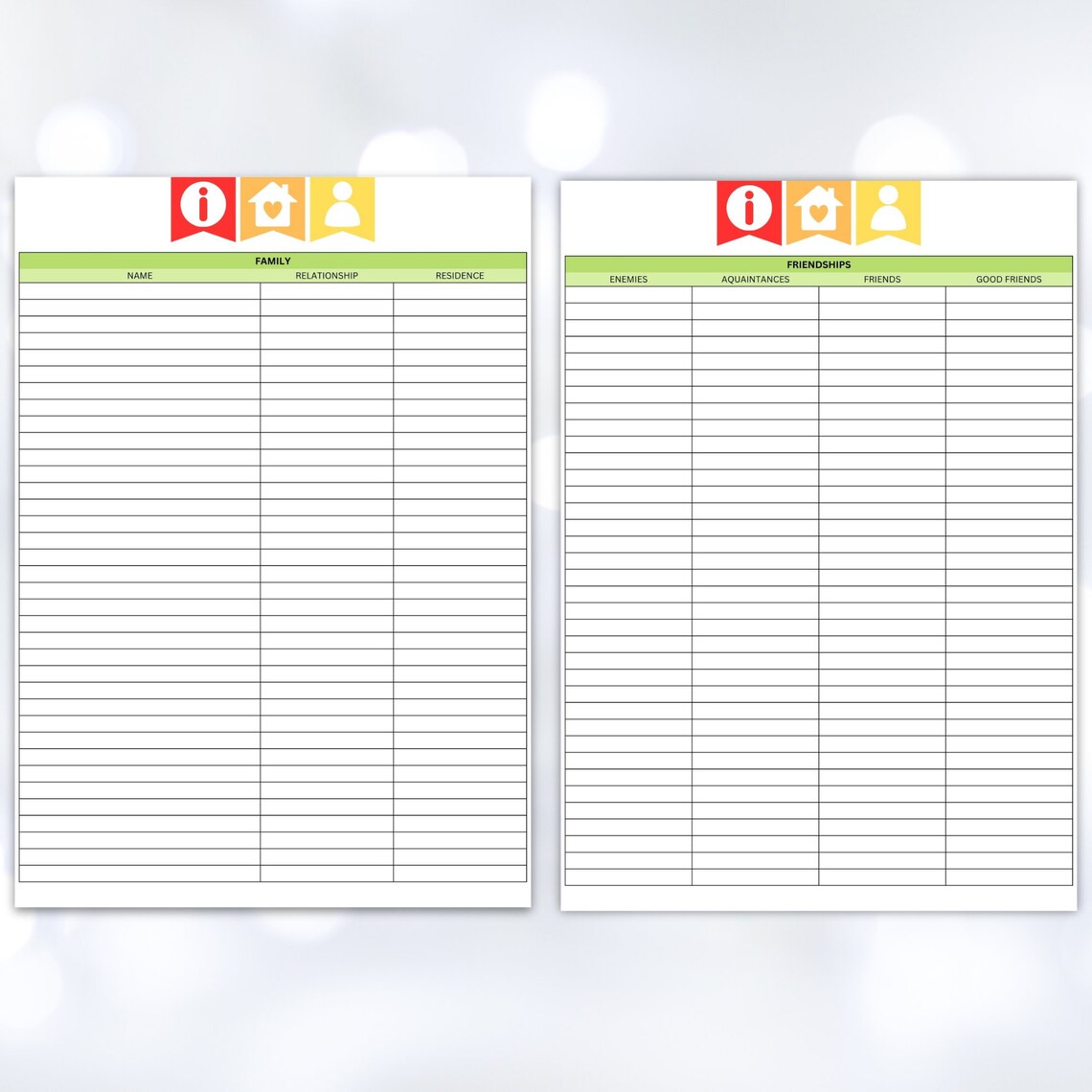 The Sims 4 Biography Tracker, Sim Profile Planner, Sims Pets Only - Etsy