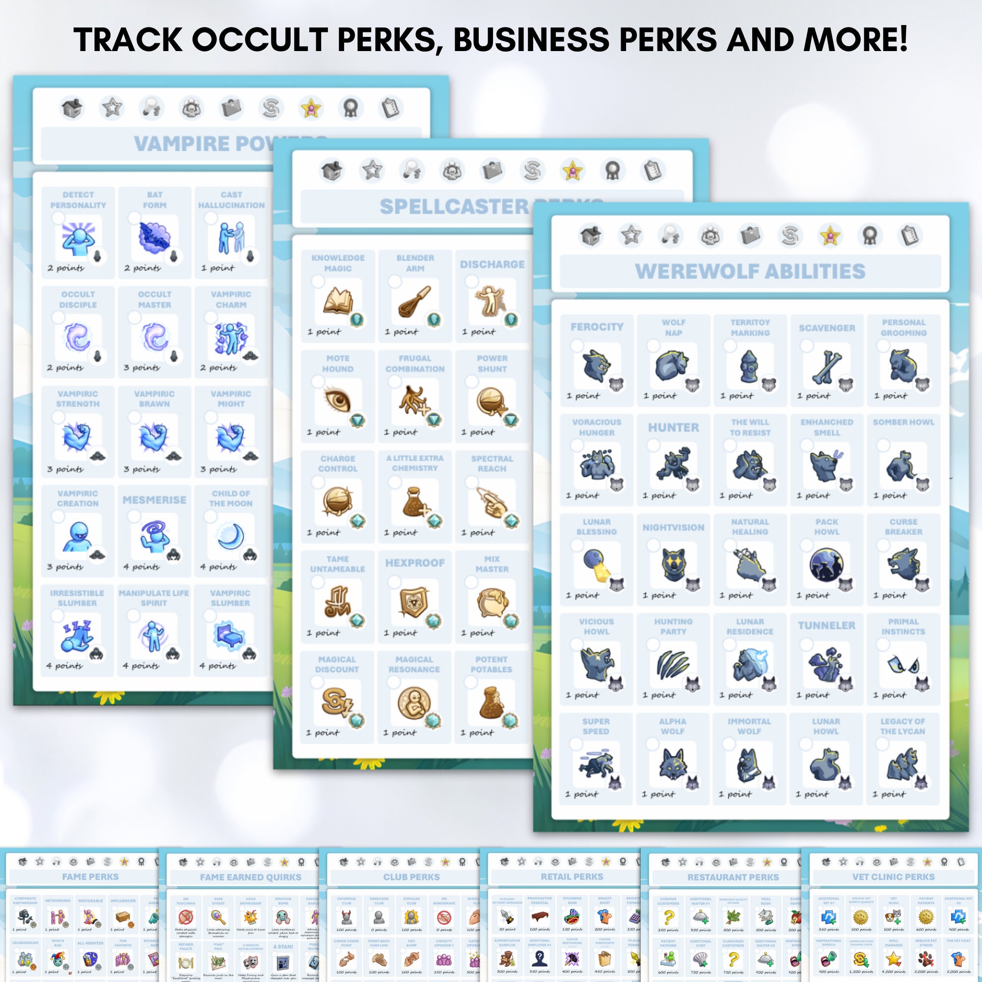 Ultimate Sims 4 Planner, Super Sim Challenge, Sims Planner, Sims ...