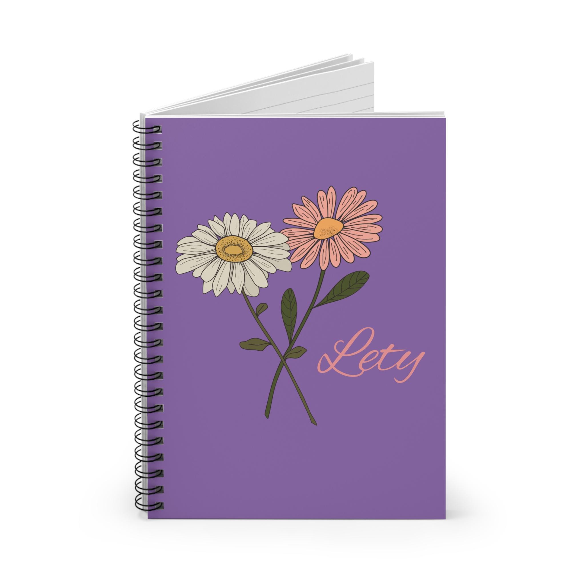 Personalized Note Book, Custom Notebook, Custom Vintage Flower Notebook ...