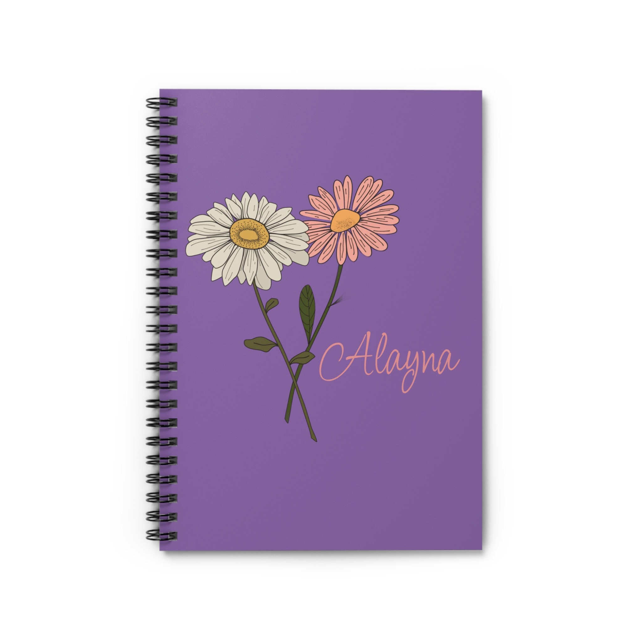 Personalized Note Book, Custom Notebook, Custom Vintage Flower Notebook ...