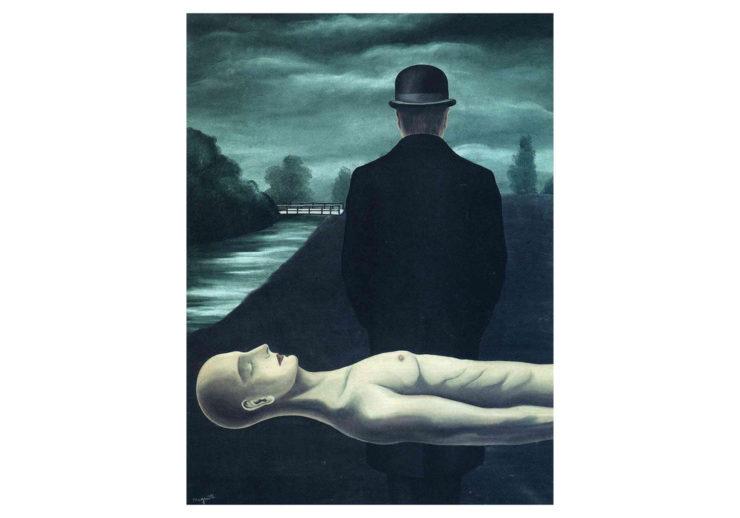 René Magritte the Musings of the Solitary Walker Canvas Prints, René ...