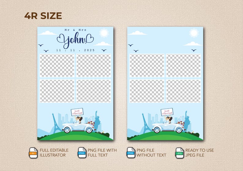 Wedding Photobooth Template Wedding Photo Booth Template Just Married ...