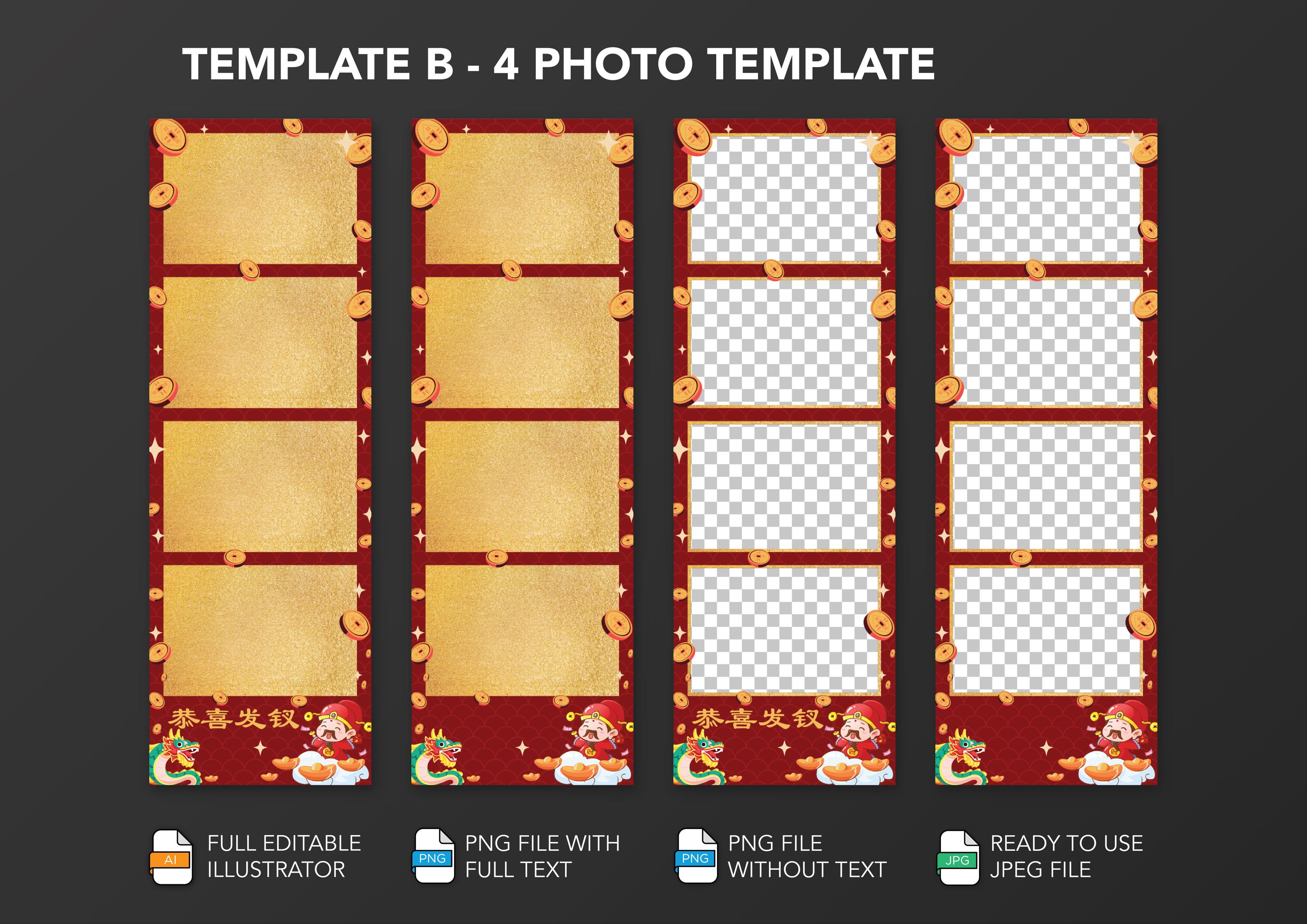 Chinese New Year Photo Booth Template Chinese Lunar Year Photobooth ...