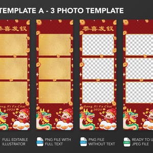 Chinese New Year Photo Booth Template Chinese Lunar Year Photobooth ...