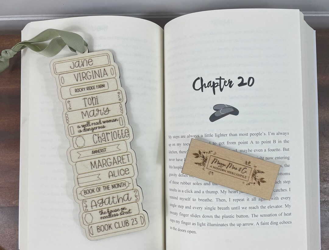 Laser Engraved Famous Women Inspired Stack of Books Bookmark - Unique ...