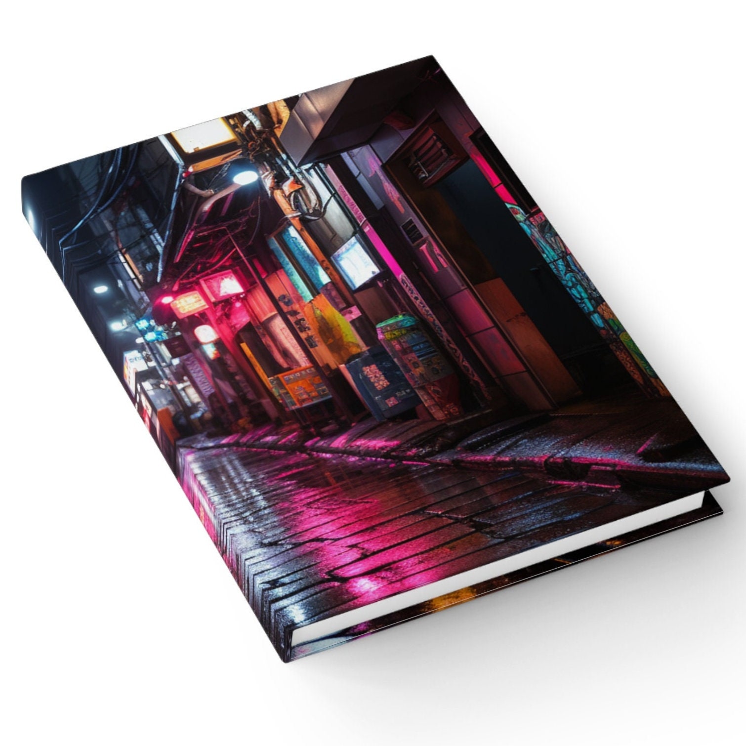 Cyberpunk Tokyo Alley Sketchbook Blank - Etsy