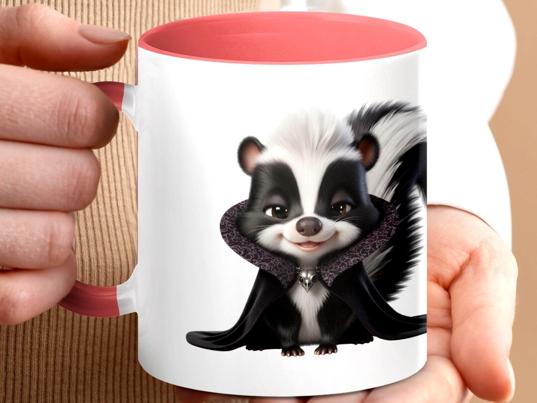 Vampire Skunk Mug, Cute Animal Coffee Cup, Unique Gift Idea, Dark ...