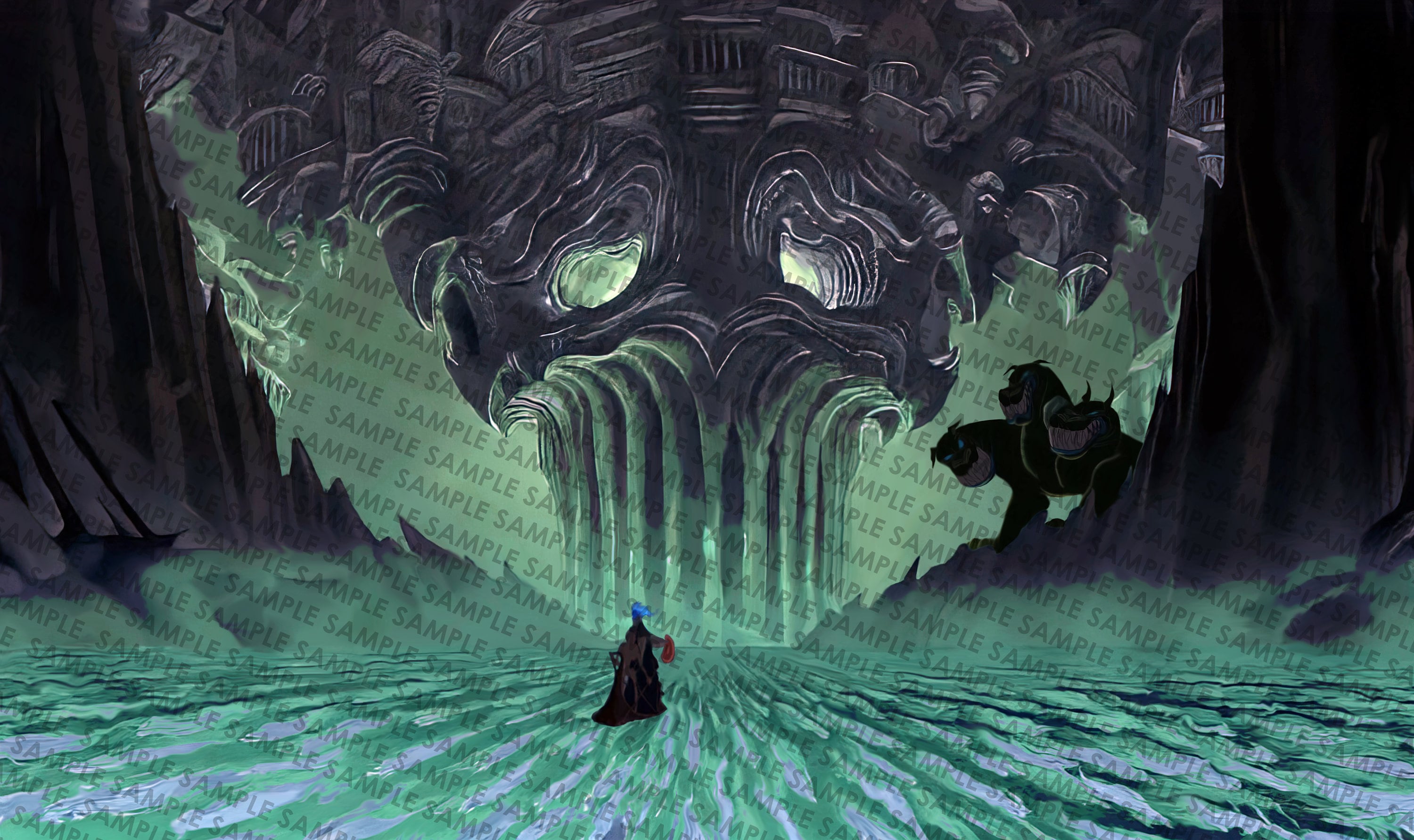 Hades and Cerberus in Styx Underworld Hercules Disney Lorcana Standard ...