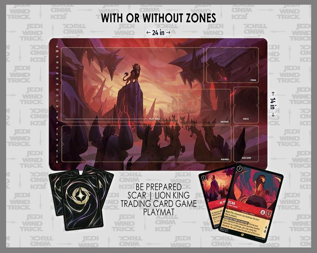 Be Prepared Scar the Lion King Disney Lorcana Standard Trading Card ...