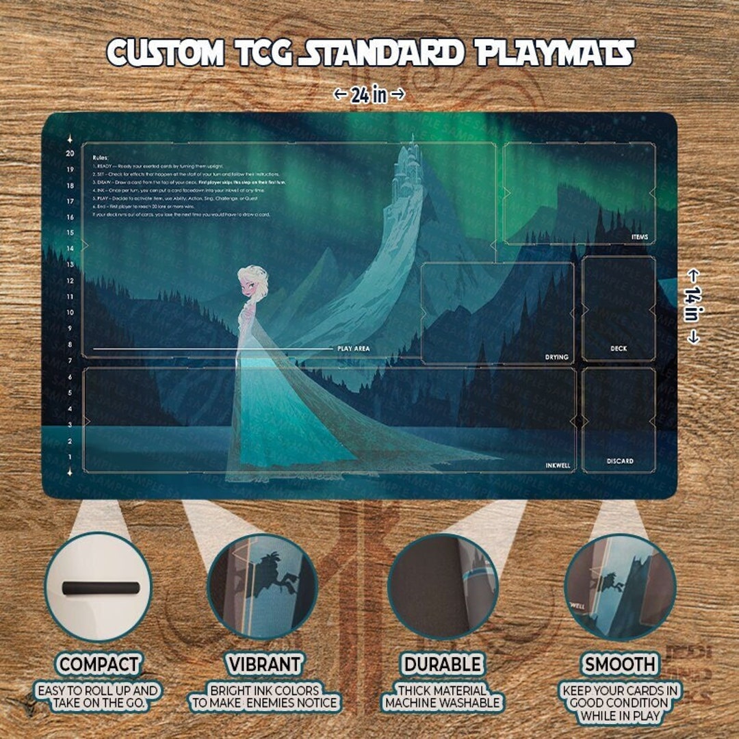 Disney Lorcana Elsa's Enchanted Ice Castle Standard TCG Playmat - Enter ...