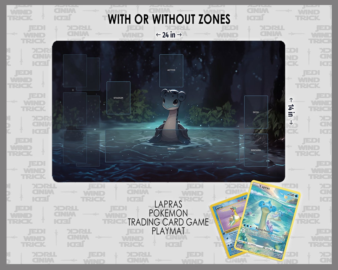 Pokemon Standard TCG Playmat - Lapras Late Night Swim - Etsy