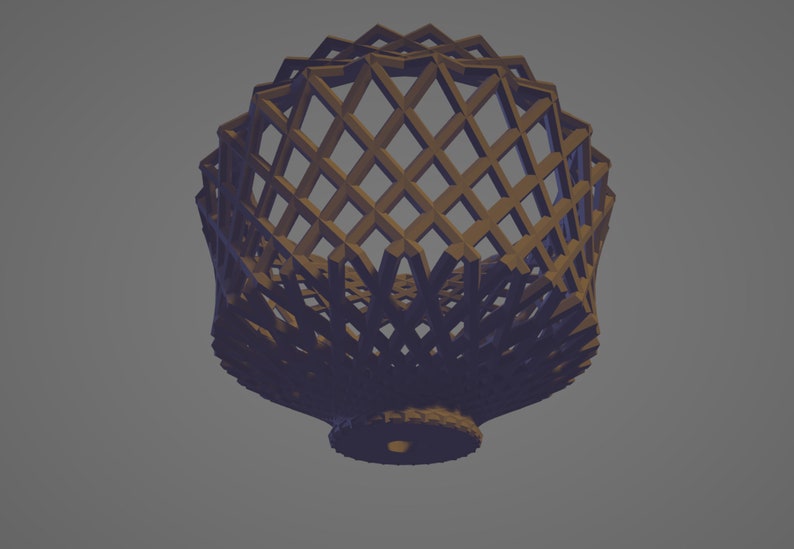 Chic Woven Style Basket 3D Print STL - Etsy