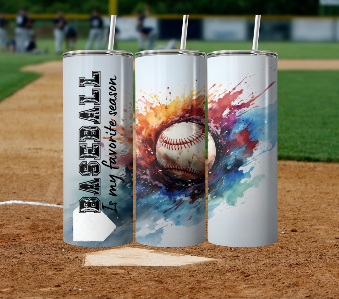 Baseball Tumbler Wrap Sublimation, Digital Download PNG, 20 Oz Skinny ...