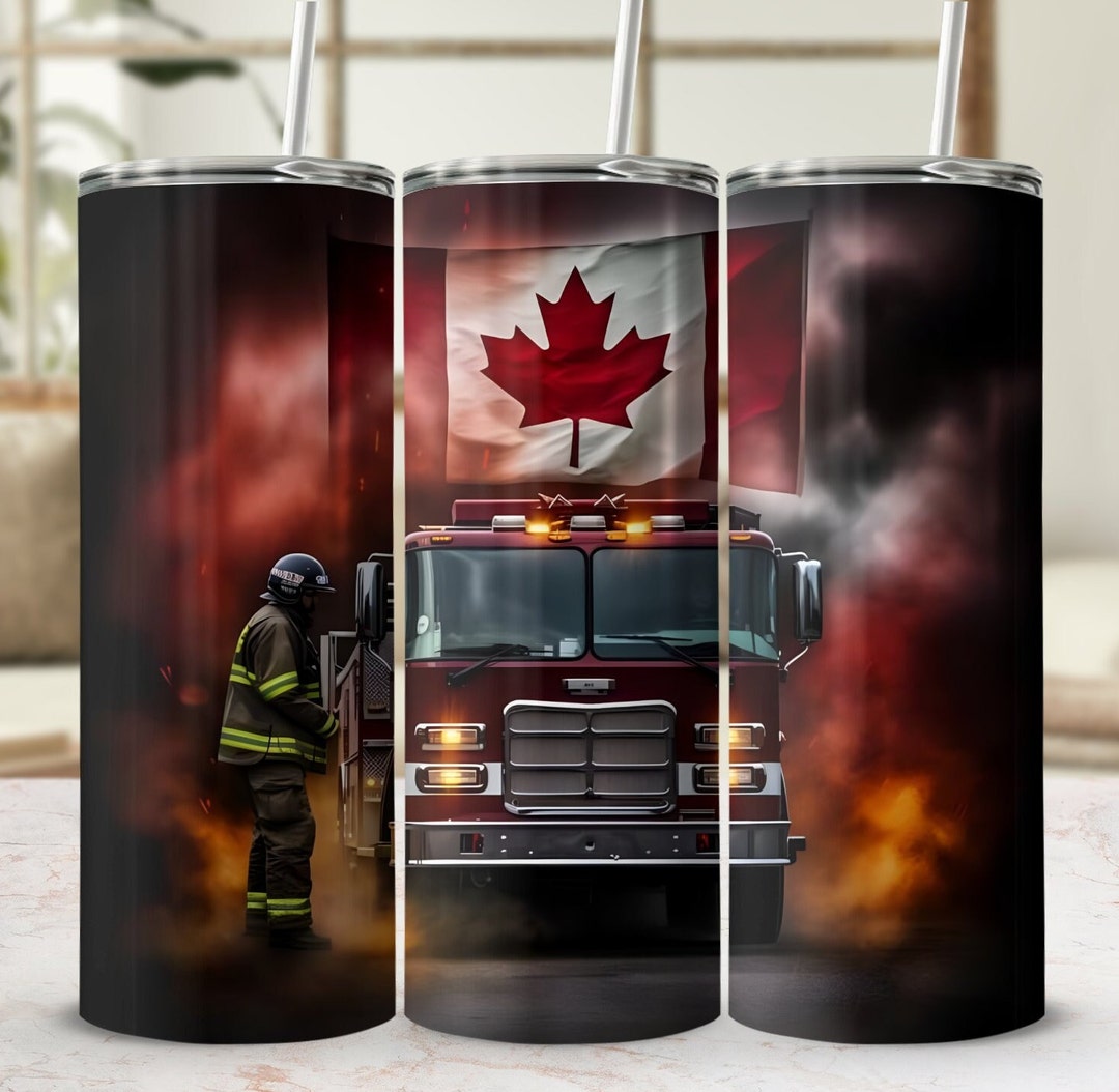 Firefighter Tumbler Wrap Sublimation Digital Download PNG, 20 Oz Skinny ...