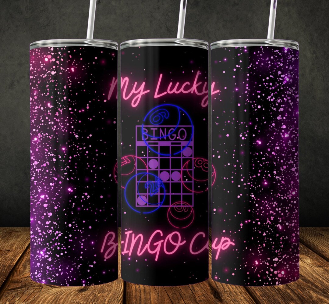 Bingo Digital Download Sublimation Tumbler Wrap Design, 20 Oz Skinny ...