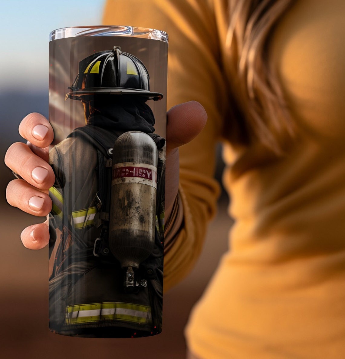 Firefighter Tumbler Wrap Sublimation Digital Download PNG, 20 Oz Skinny ...