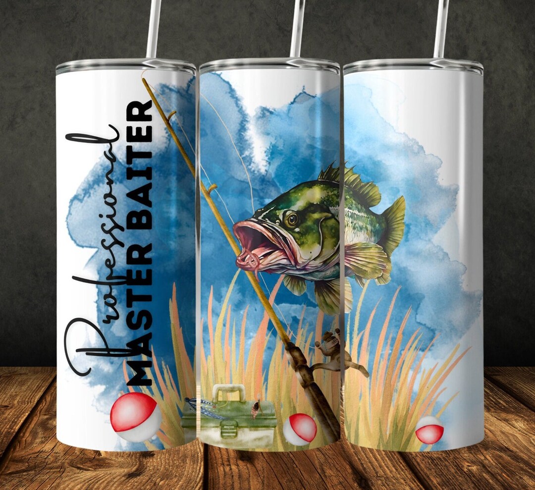 Funny Fishing Tumbler Wrap, Digital Download PNG for 20 Oz Skinny ...
