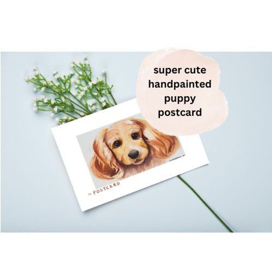 Cute Dog Postcard, Instant Printable Download, Best for Gifting, Pet ...