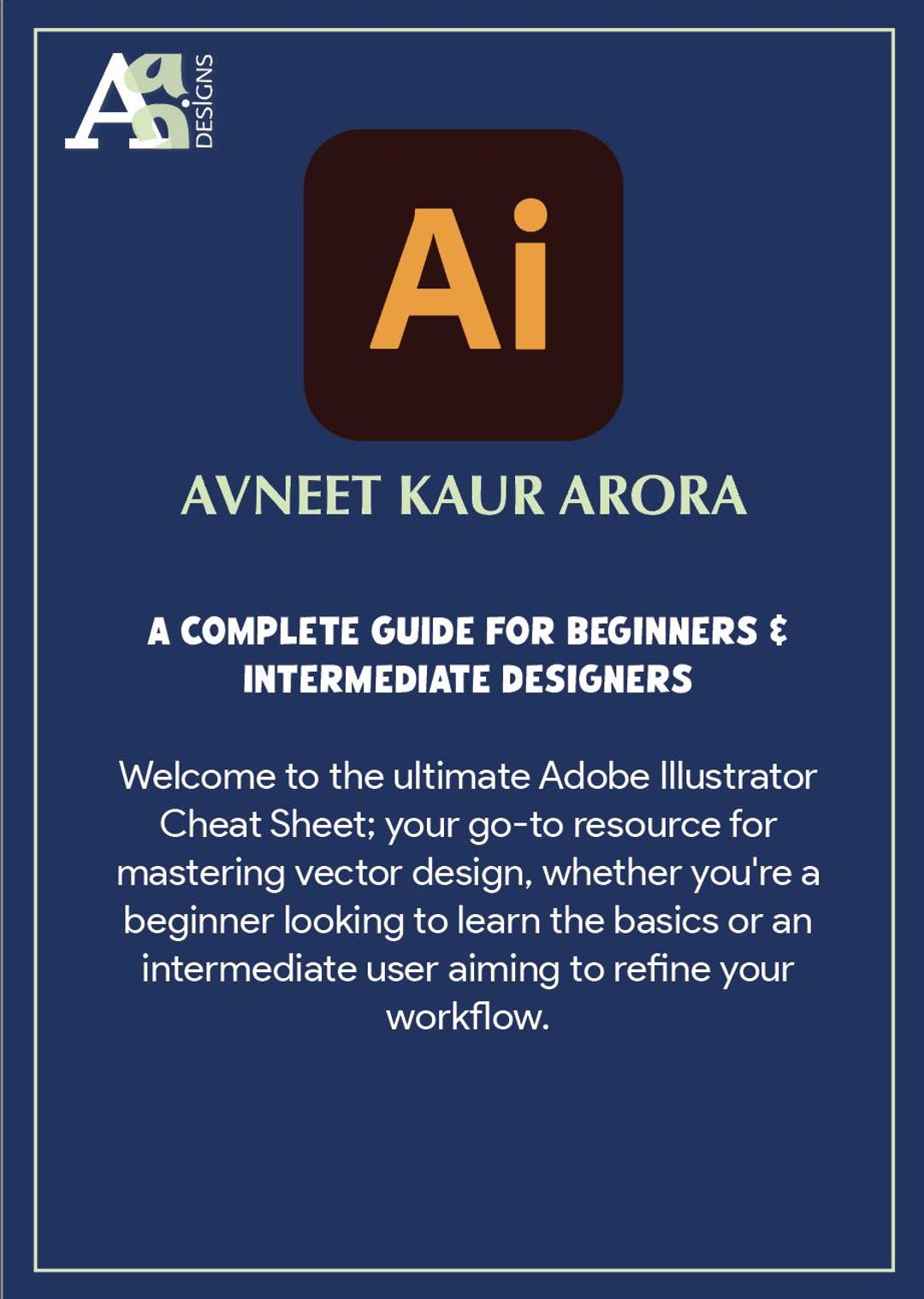Adobe Illustrator Complete Guide With Cheat Sheet - Printable Guide for ...