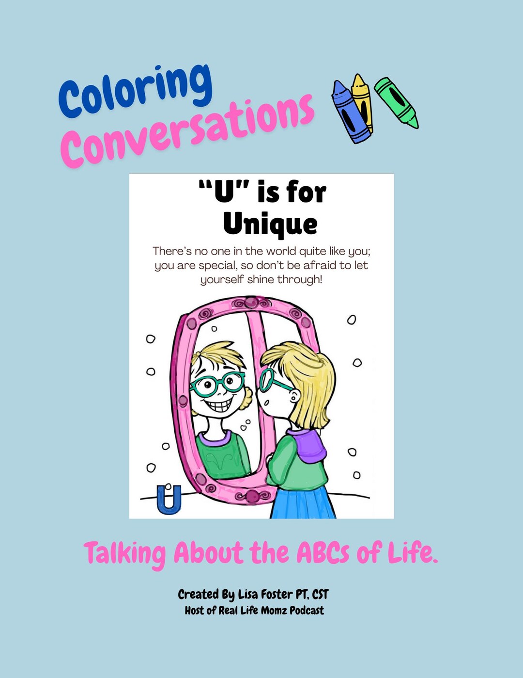 Coloring Conversations: Talking About the Abcs of Life - Etsy