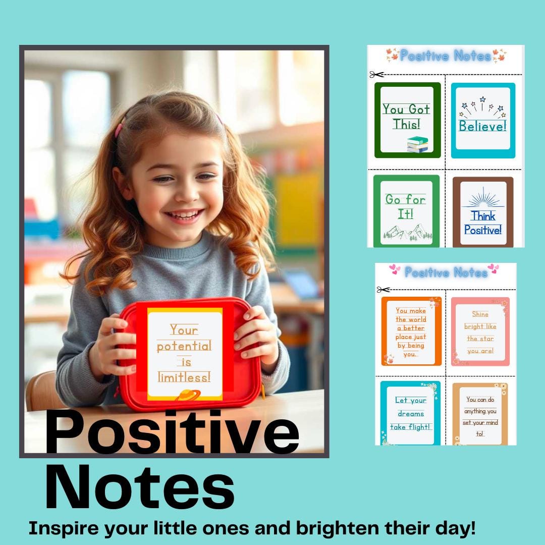Positive Affirmation Notes: Kids' Confidence Boosters (printable) - Etsy